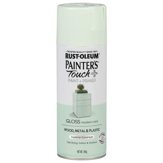 Rust-Oleum Painters Touch Gloss Modern Mint Spray Paint 340g – Build it ...
